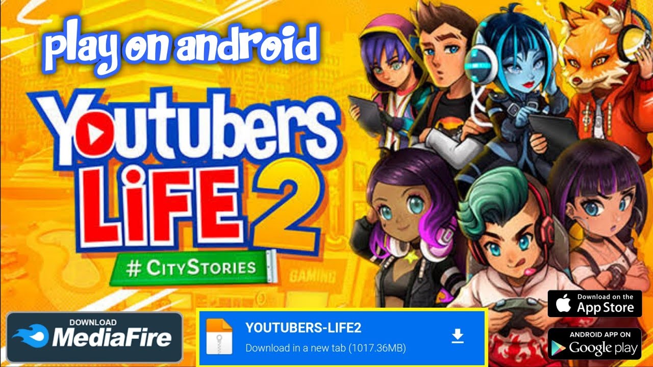 Finally I can play this game on Android YOUTUBERS LIFE 2 | this game is ...