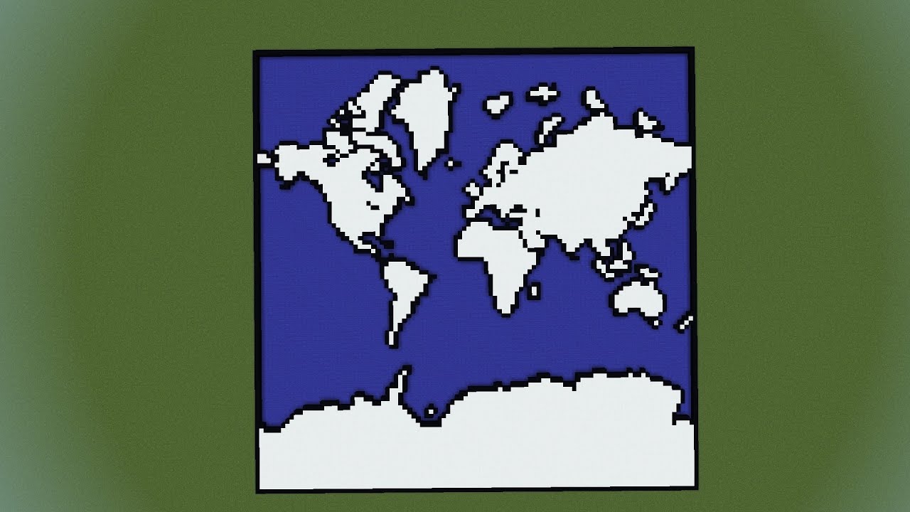 100x100 Scale World Flag Map - YouTube