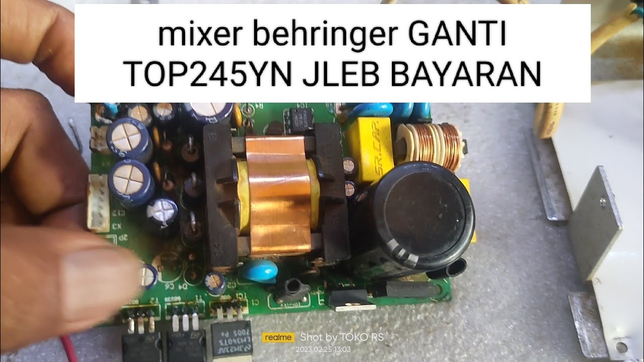 PSU mixer behringer penggantian Top245yn jleb - YouTube