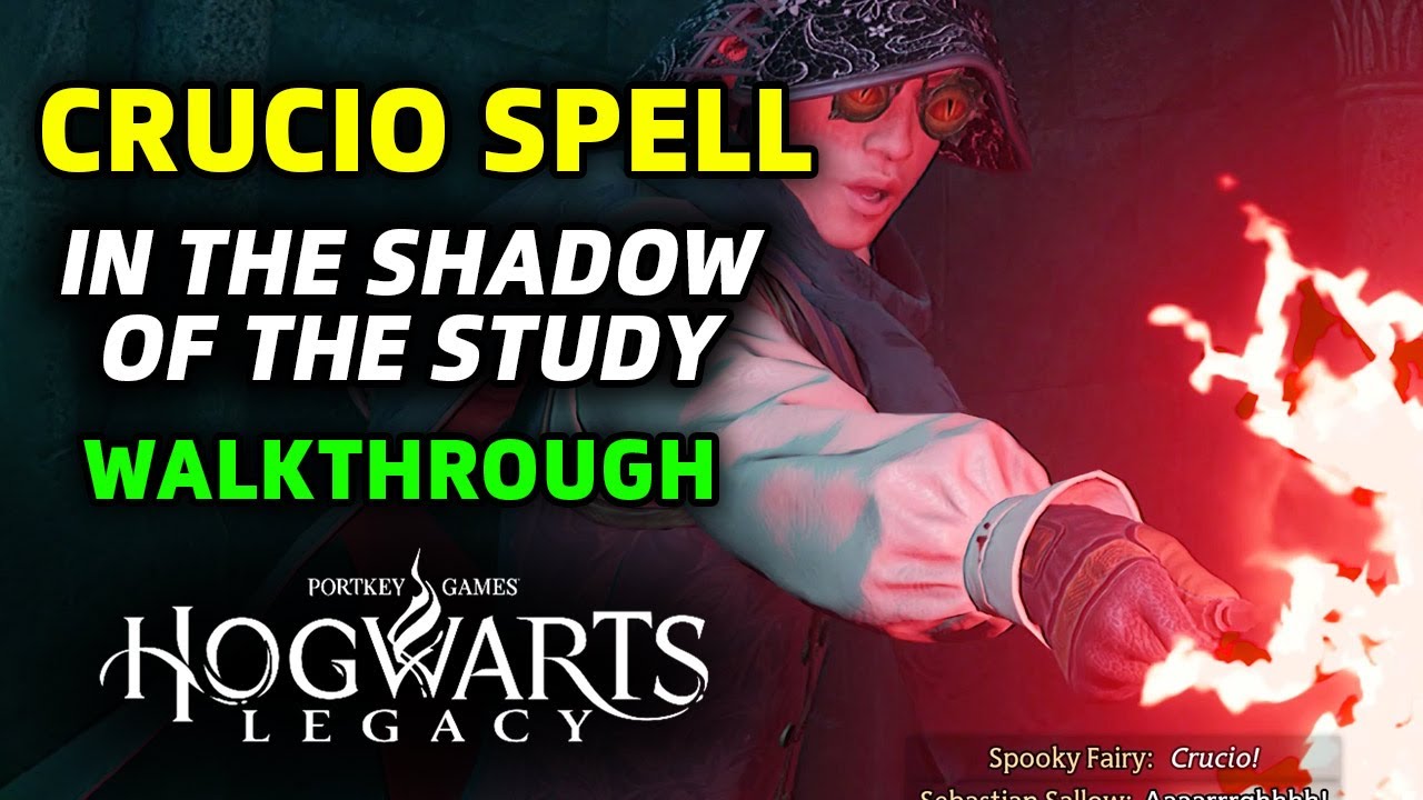 In The Shadow of the Study WALKTHROUGH (Crucio Spell) - Hogwarts Legacy ...