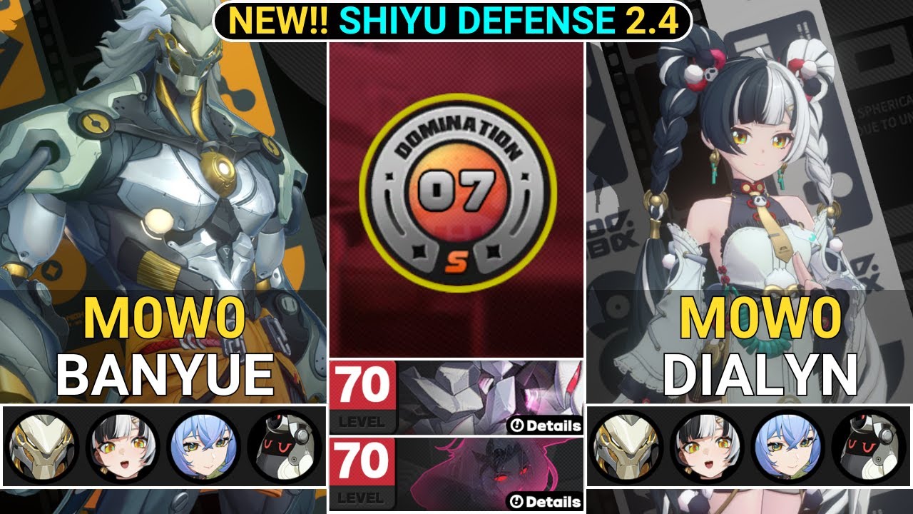 NEW CHARACTER! M0W0 Banyue X Dialyn Showcase | NEW!! Shiyu Defense ...