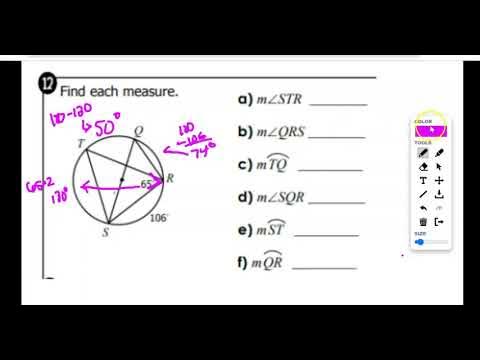 Unit 6 Day 2 Central and Inscribed Angles (U6B) - YouTube