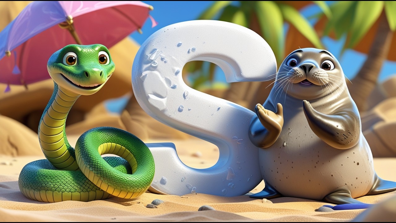 ABC Phonics Animals Song | Learn A to Z Alphabet Sounds with Cute 3D ...