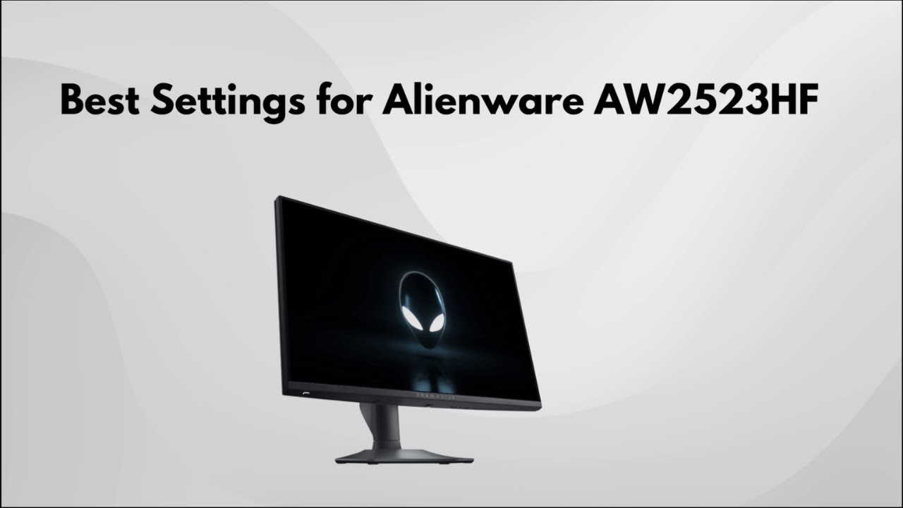 Best Settings For AOC AW2523HF - YouTube