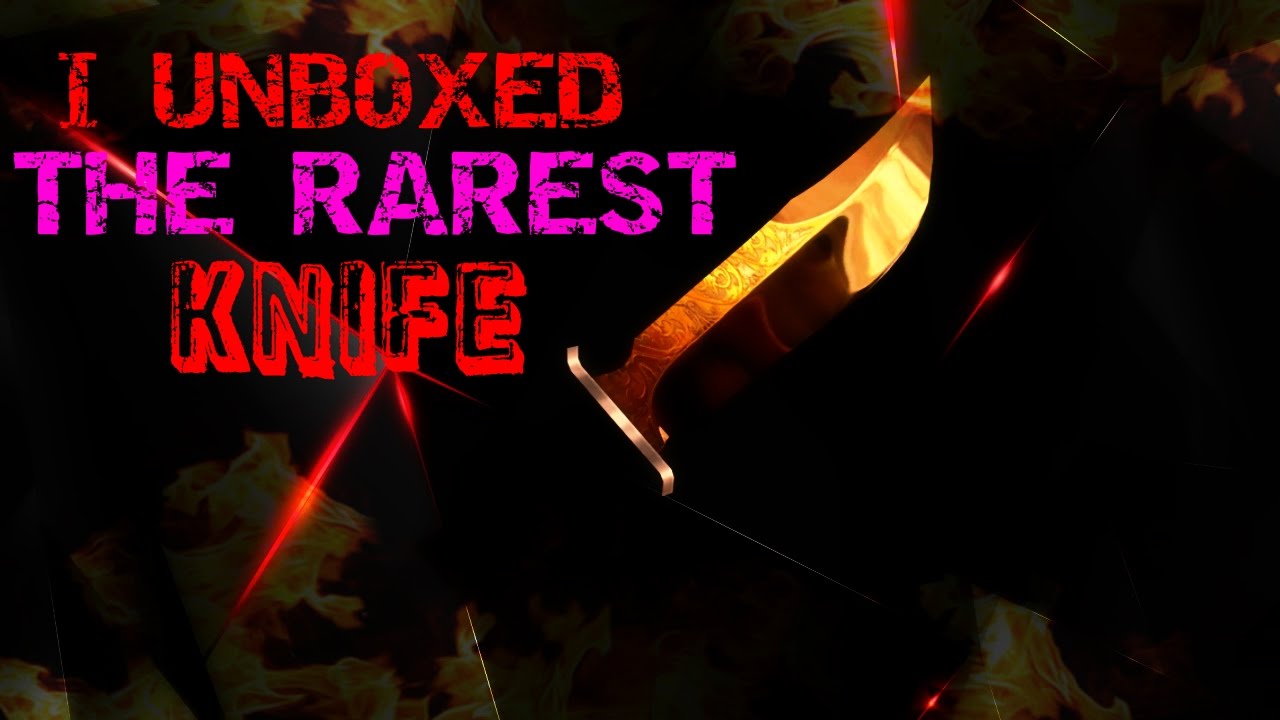I UNBOXED THE (CORRUPT!) RAREST KNIFE IN THE GAME!! | Murder Mystery 2 ...