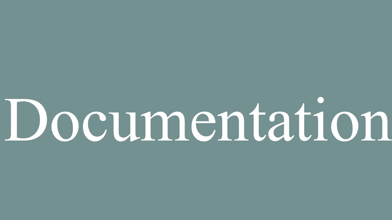 How to Pronounce ''Documentation'' Correctly in French - YouTube