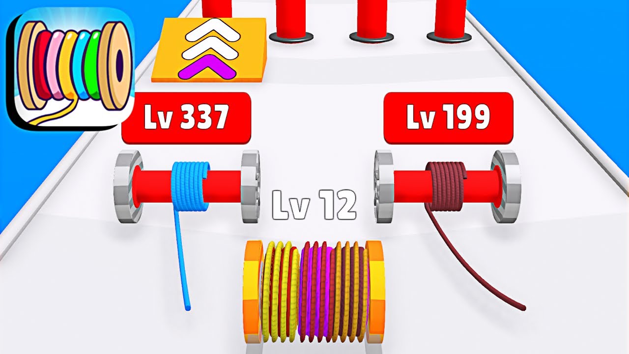 Spool Run - All Levels Gameplay Android,ios (Part 5) - YouTube