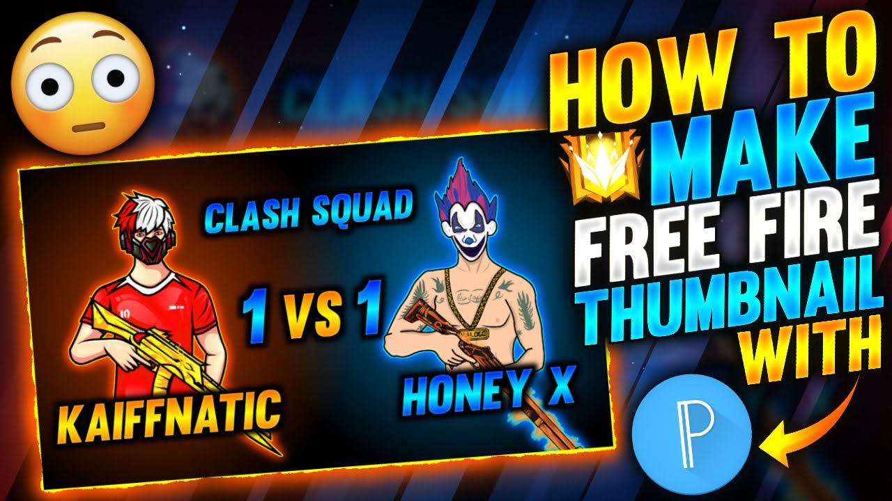 HOW TO MAKE FREE FIRE THUMBNAIL IN PIXELAB ⚡ || Thumbnail Tutorial For ...