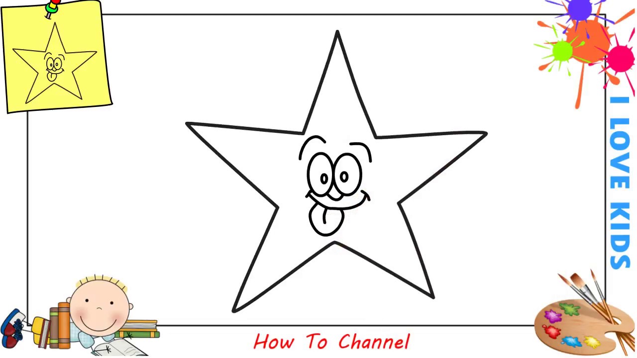 How To Draw A Star EASY Step By Step For Kids Beginners Children 4 how-to-draw-a-star-easy-step-by-step-for-kids-beginners-children-4