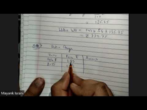 utility bill class 11 applied maths - YouTube