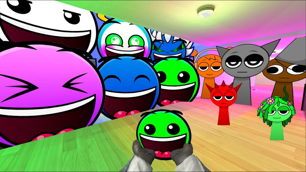 Geometry Dash (Shark In The Ocean), Lobotomy Dash And Sprunki Family ...