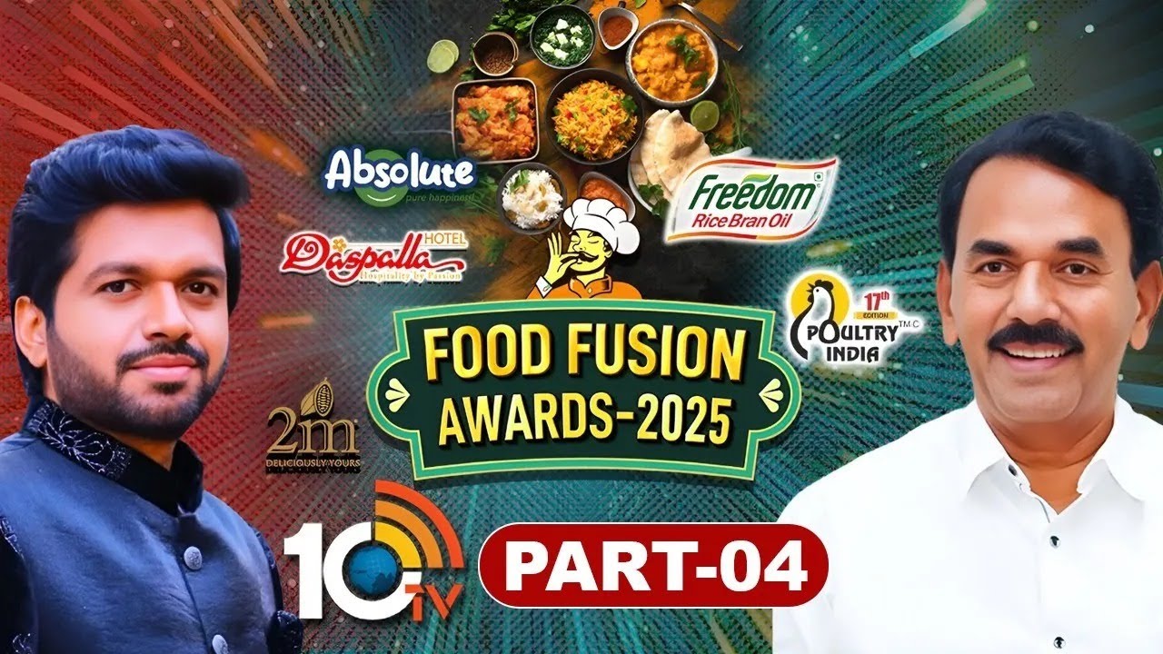 10TV Food Fusion Awards 2025 | Chief Guest Minister Jupally Krishna Rao ...