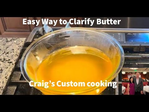 Easy Way to Clarify Butter. - YouTube