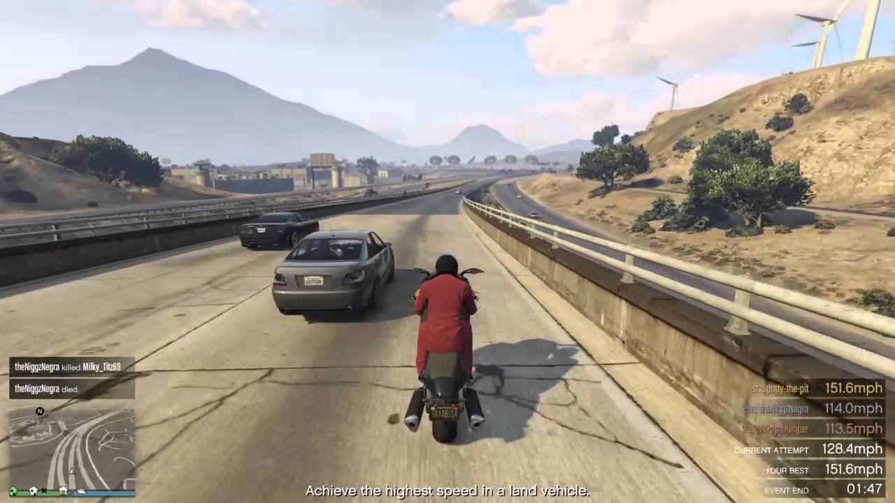 Grand Theft Auto V - Fastest Land Speed Challenge. - YouTube