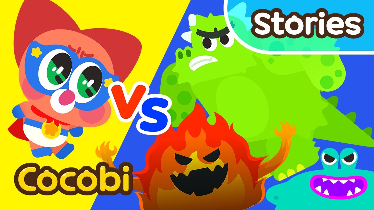Superhero Baby VS Bad Monster in Belly👶 Cocobi Kids Cartoon - YouTube