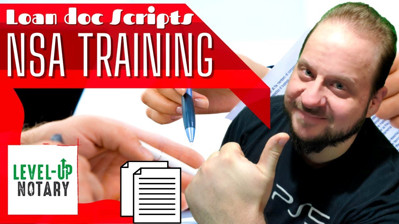 Mortgage loan document scripts! (Free Notary Signing Agent Training! Ep ...