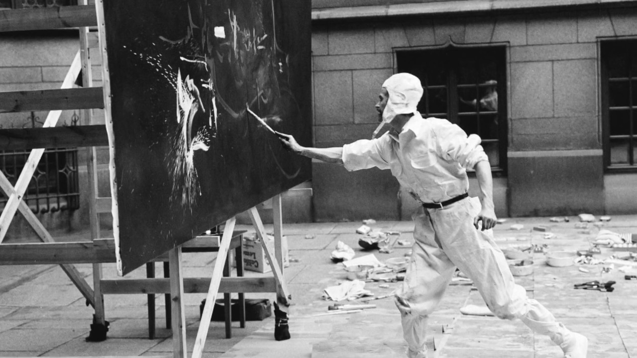 George Mathieu, Stockholm 1958, 23 juli Hallwylska museet - YouTube