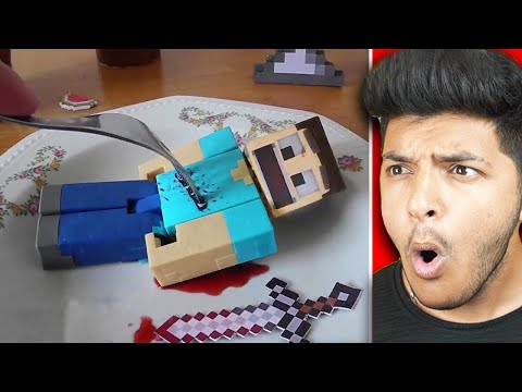ÖĞLE YEMEĞİNDE MİNECRAFT YİYEN ADAM !!