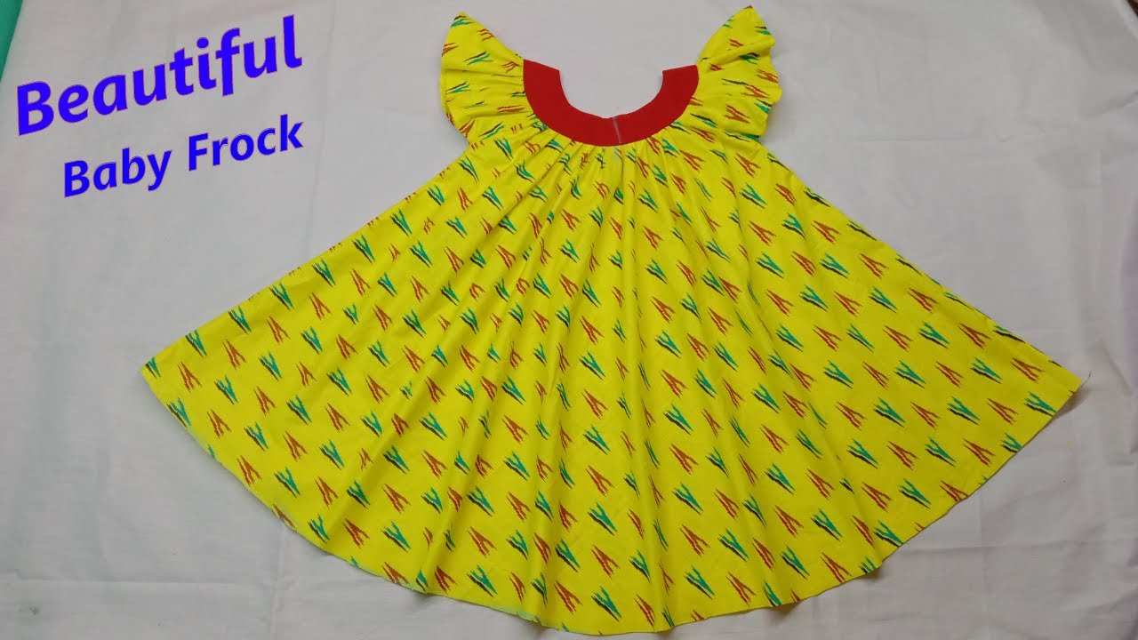 Yoke Baby Frock Cutting and Stitching|Baby Frock Cutting and Stitching ...