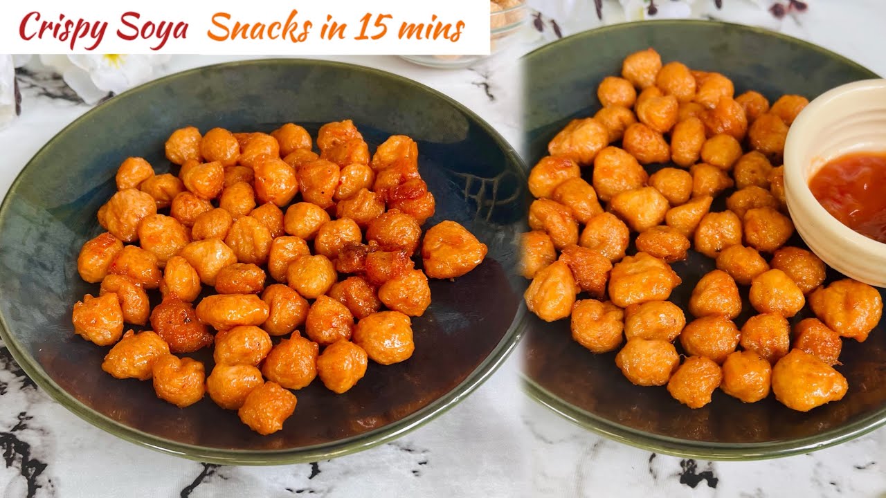 Crispy Soya Chunks | High Protein Easy Snack Recipes at Home | Kriva ...