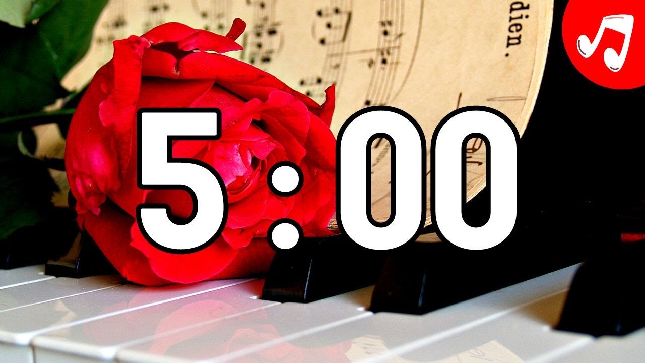 🎹 ⌛ 5 minute timer with music ¦ relaxing piano music for 5 minutes ...