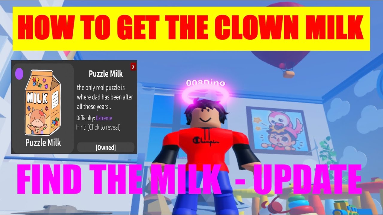 HOW TO GET THE PUZZLE MILK BADGE FIND THE MILKS YouTube how-to-get-the-puzzle-milk-badge-find-the-milks-youtube