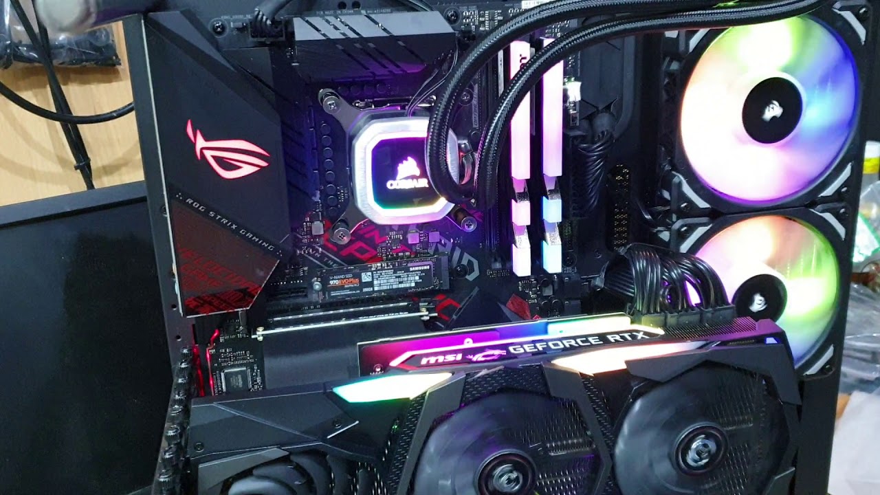 Thermaltake core p5 build - YouTube