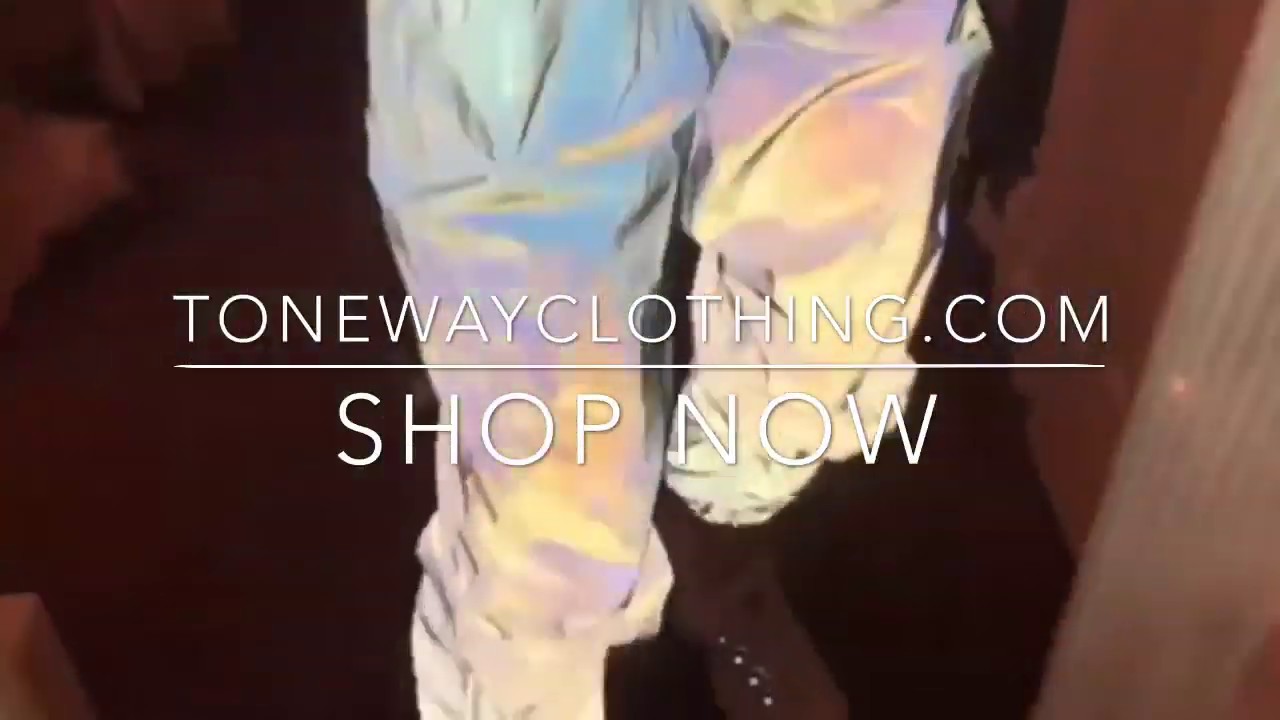 Women Reflective Glowing pants - YouTube
