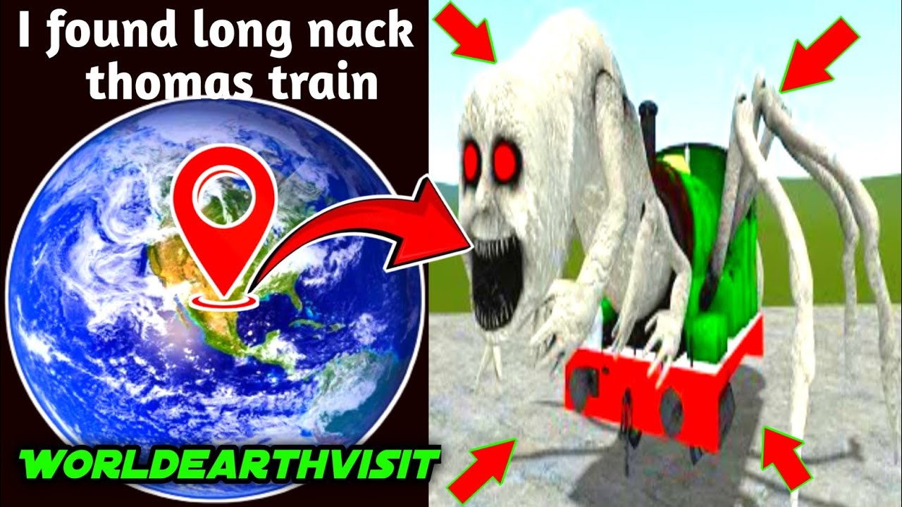 I found long neck thomas train on google maps and google earth 🌎 #viral ...