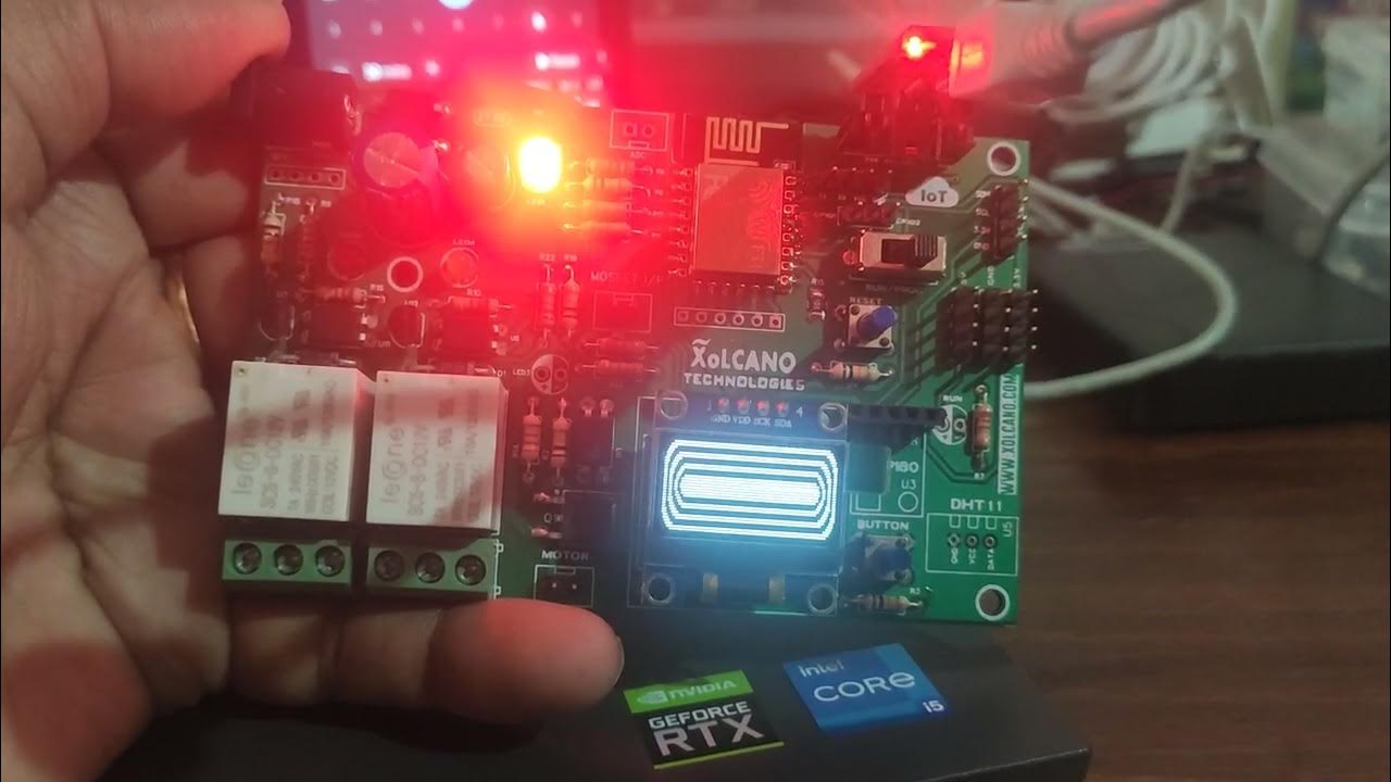 XOLCANO ESP8266-12F OLED DISPLAY IOT DEVELOPMENT KIT - YouTube