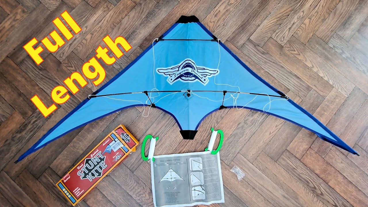 Unbox and assemble Lagoon Stunt Kite 20220831 Full length build - YouTube