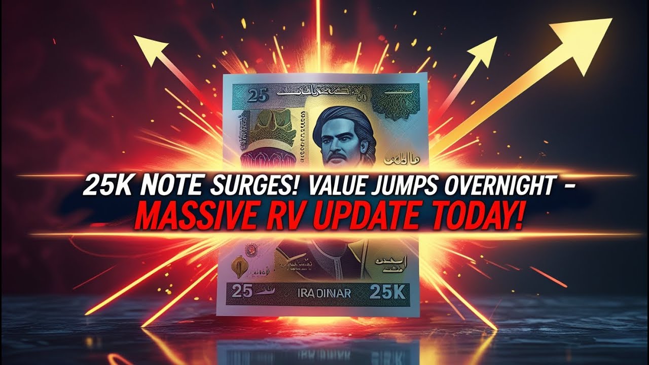 Iraqi Dinar 💥 25K Note SURGES! Value Jumps 19x Overnight – Massive RV ...