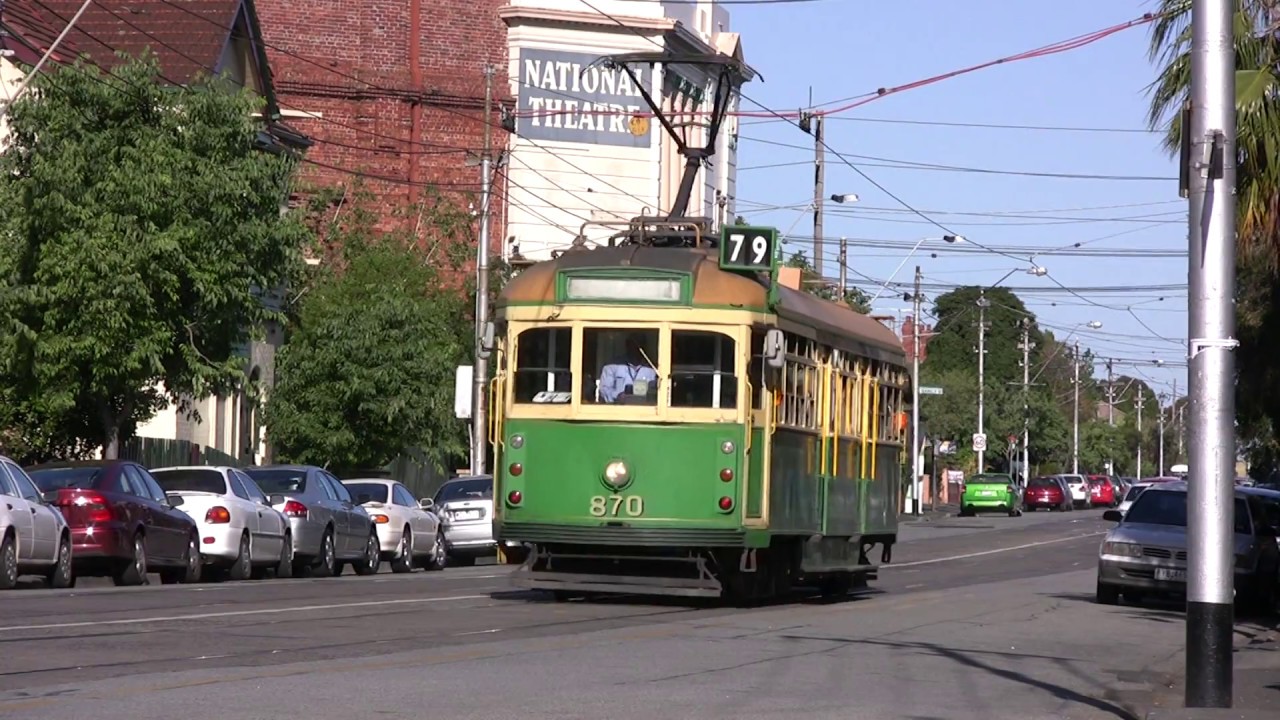 Melbourne SW6 trams 866 and 870 - YouTube