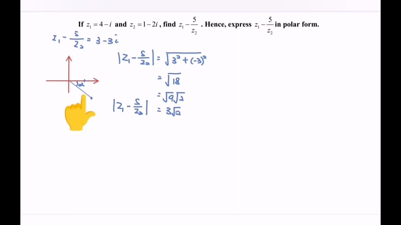 Mi2 T3 solving Complex numbers n Polar Form SM015 - YouTube
