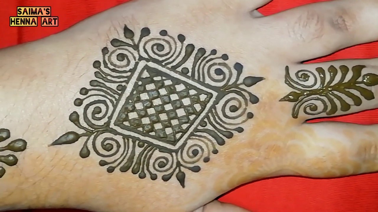 Square Shaped Stylish Mehndi Design 2019 - YouTube