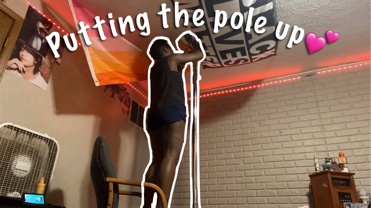 Putting the pole up!!💕 - YouTube