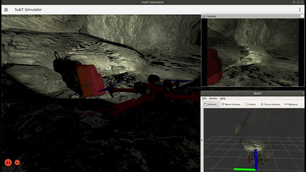 DARPA SubT Cave Circuit Simulation & Test Run with UAV (Part 5) - YouTube