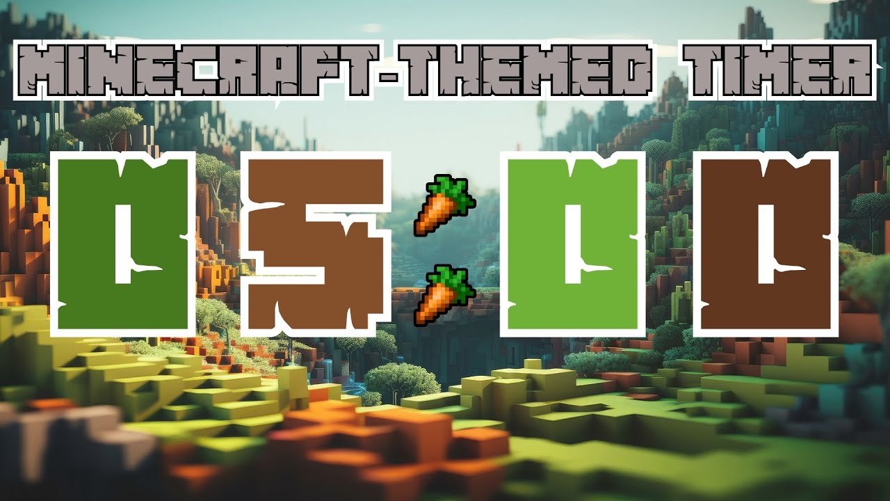 5 Minute Minecraft Themed Timer - YouTube