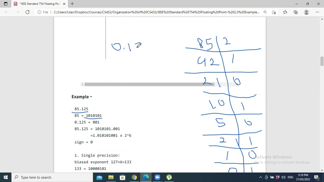 Lecture 7 (IEEE Standard 754 Floating Point) - YouTube