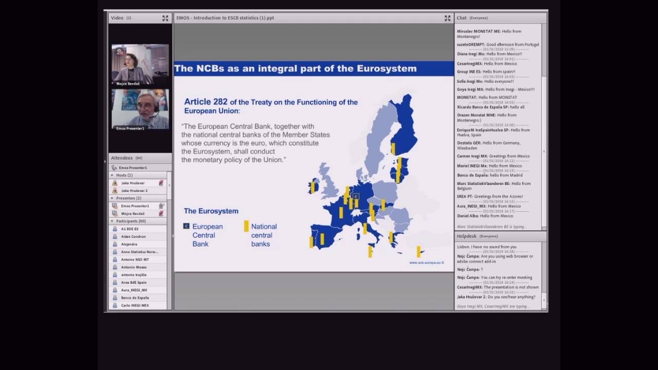 Webinar 2018 #2 - European System of Central Banks (ESCB) statistics ...