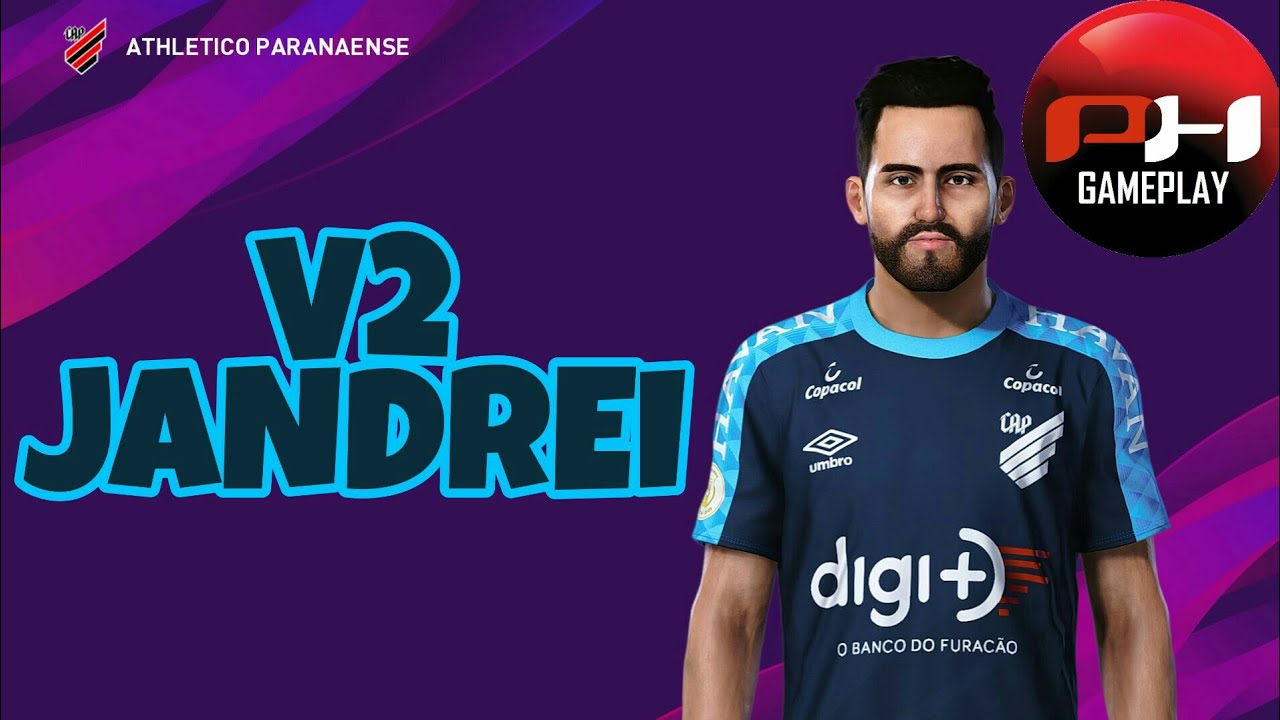 COMO FAZER O JANDREI (ATHLETICO PR) NO PES 2020 - YouTube