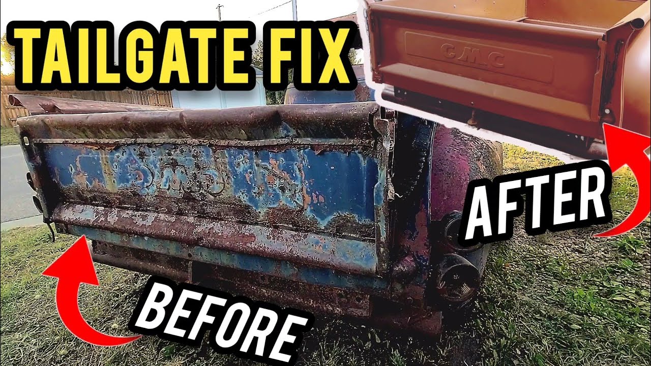 EXTREME Rust + Dent Repair. Can this RARE Classic Truck Tailgate be ...