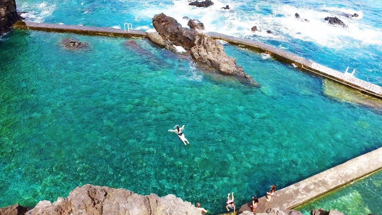 Piscinas Naturales De La Fajana Isla De La Palma Youtube