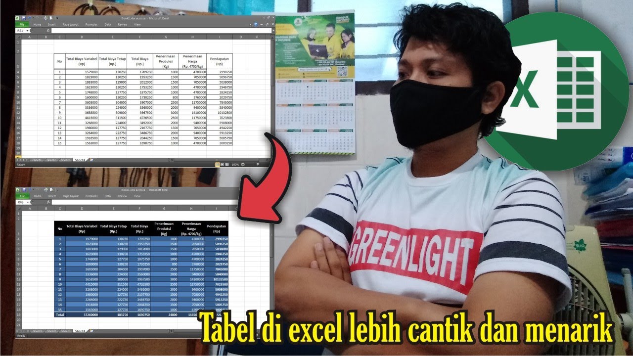 Cara Membuat Tabel di Excel Lebih Cantik dan Menarik • #SimpleNewsVideo ...