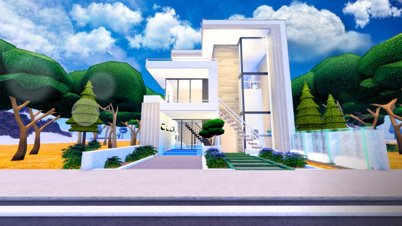 ROBLOX 🏡⏩ Minimal Forest Residence || Best Of RoVille Home Edition With ...
