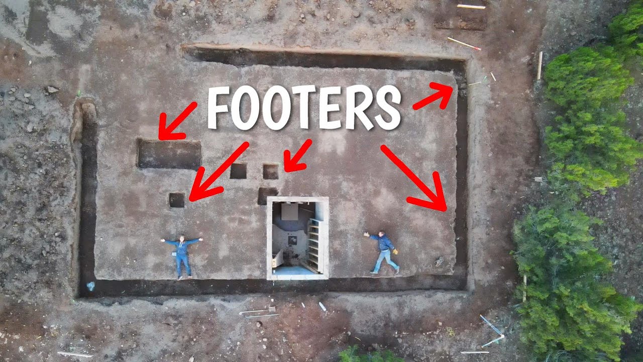Laying Out And Digging Our Own Footers | Offgrid Home Build - YouTube