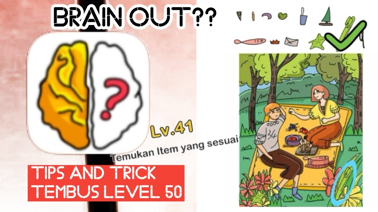 Tips And Trick Tembus Level 50 - BRAIN OUT - YouTube