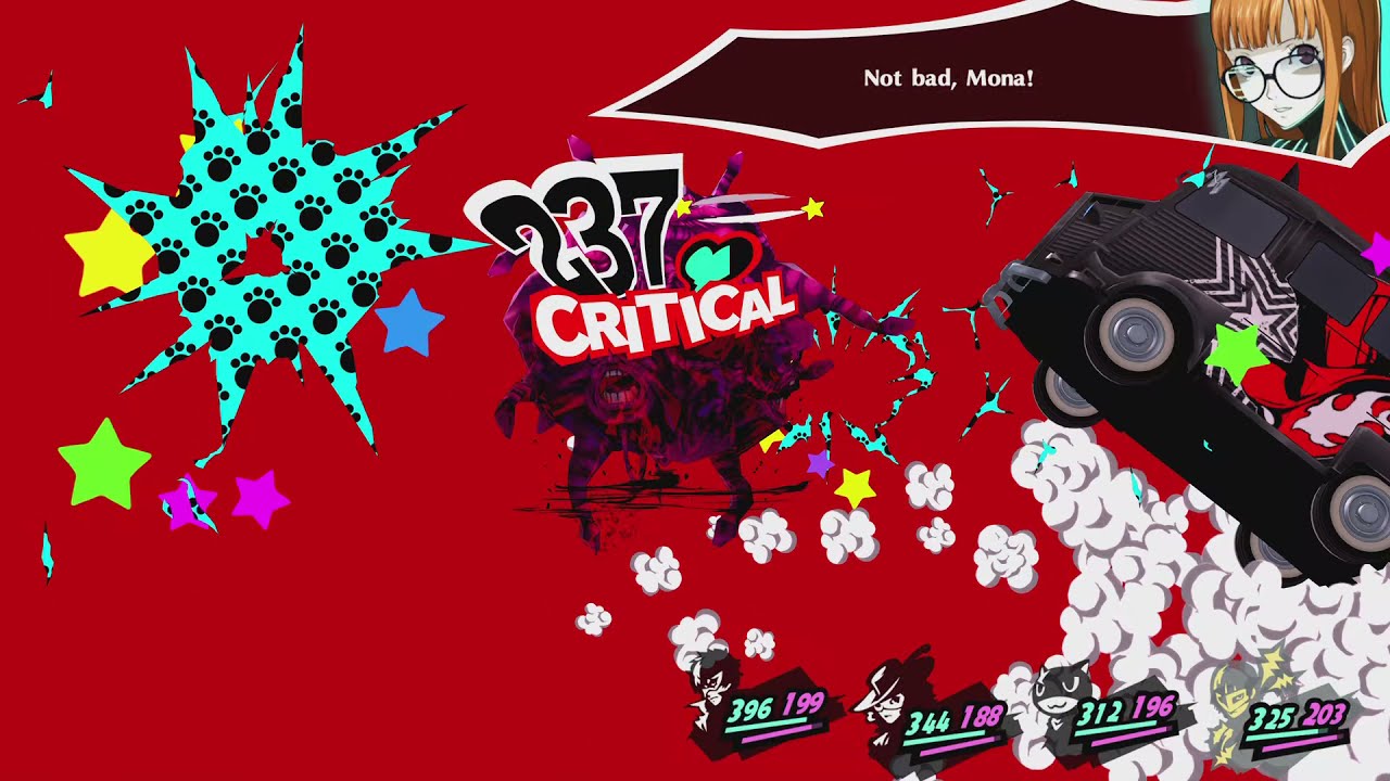 Persona 5 Royal - Morgana Car Attack + All Out Attack - YouTube