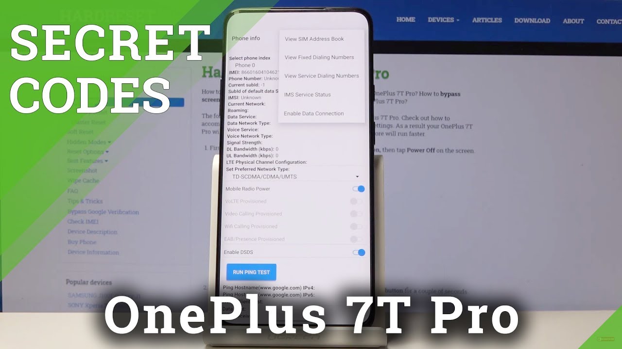 Secret Codes for OnePlus 7T Pro – Testing Mode / Calendar Storage - YouTube