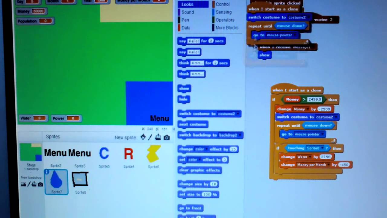 Scratch city building game part 4 - YouTube